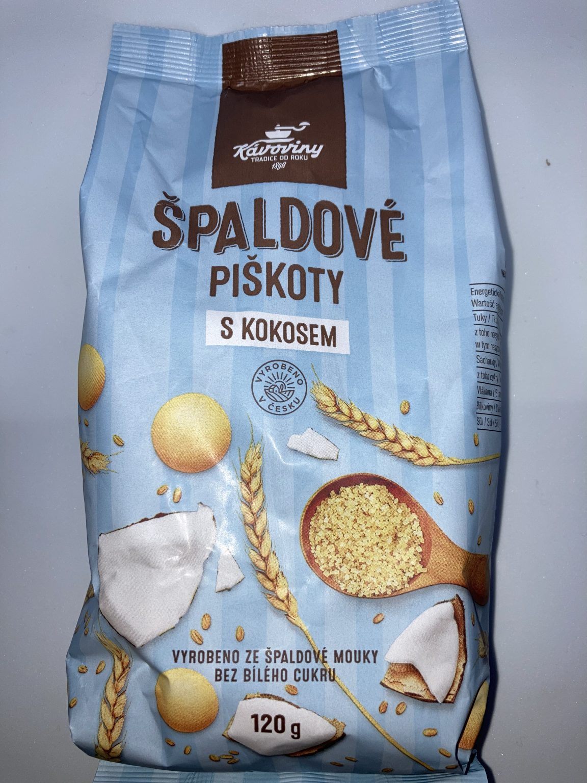 ŠPALDOVÉ PIŠKÓTY S KOKOSOM 120g - Daryze